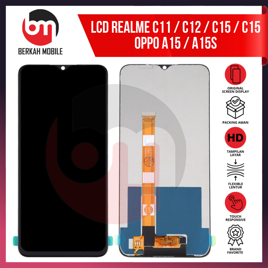 Jual LCD OPPO A15 / A15S / REALME C11 / REALME C15 / REALME C12 ORIGINAL 100% GARANSI + PACKING ...