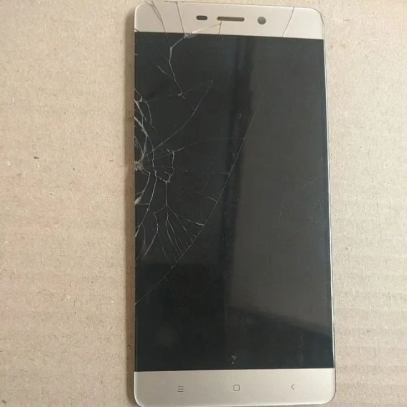 Jual lcd tc hp Redmi 4 prada kondisi lcd tompel TC retak sentuh masih ...