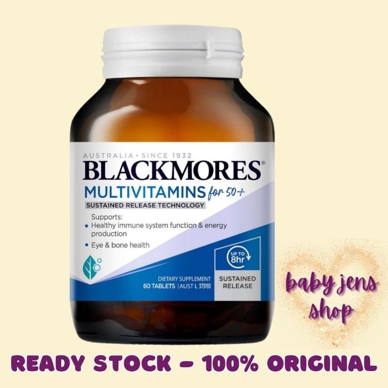 Jual Blackmores Australia Multivitamin For 50 + 60 Tablets / 90 Tablets | Shopee Indonesia
