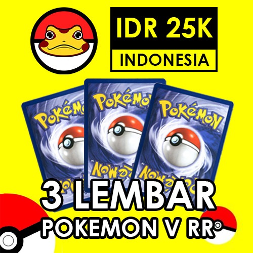 Jual Paket Promo Set 3 Kartu Pokemon V RR - Original TCG Pokemon Indonesia | Shopee Indonesia