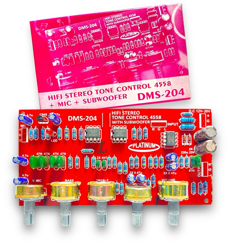 Jual HIFI STEREO TONE CONTROL 4558 PLUS MIC SUBWOOFER DMS 204 TUNE ...