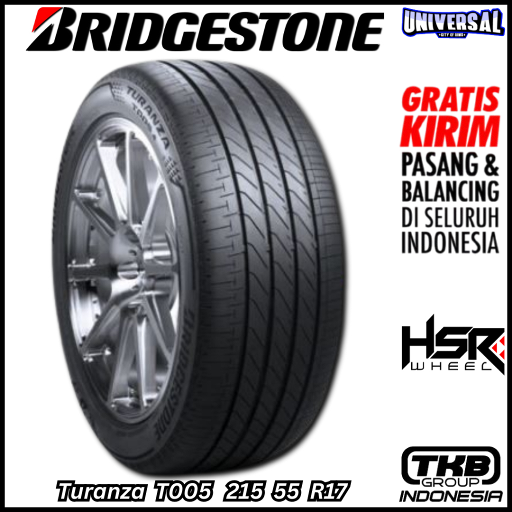 Jual Ban Mobil ukuran 215 55 R17 merk Brigestone Turanza T005 psrs394 ...