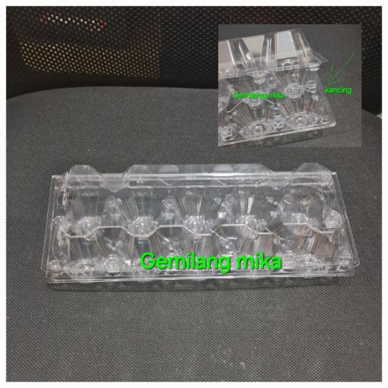 Jual mika telur/egg tray bening isi 10 telur(10 pcs) | Shopee Indonesia