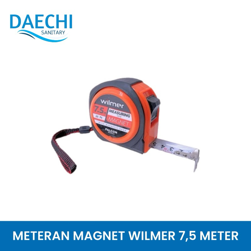 Jual Meteran Tukang 7,5 Meter / Meteran Wilmer Magnet Sistem 7,5 M ...
