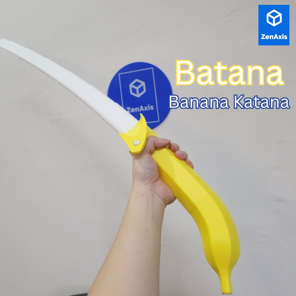 Jual BATANA Fidget 3D Katana Toy Retractable ZENAXIS | BATANA Pisang ...