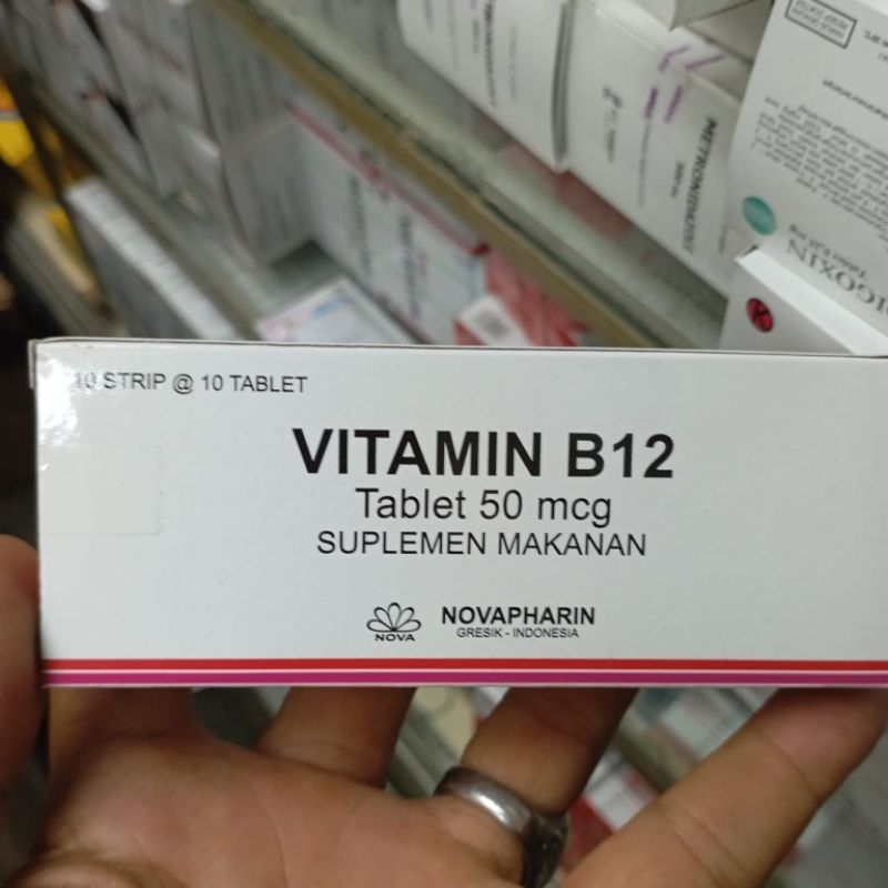 Jual VITAMIN B12 50mcg Novapharin 100tablet | Shopee Indonesia