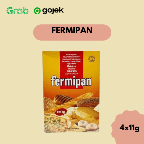Jual Fermipan / Permifan Ragi Instan Sachet 11 Gram - 4 Pcs (1kotak ...