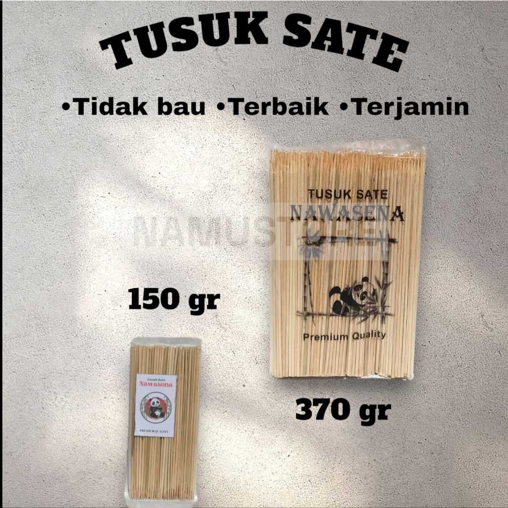 Jual Tusuk sate nawasena 150 GR/370 GR isi 190-200pcs panjang 20-22cm ...