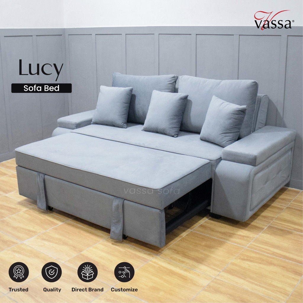 Jual Sofabed Vassa Lucy Sofa Bed Reclining Vassa | Shopee Indonesia