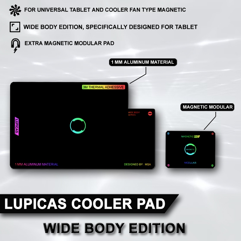 Jual LUPICAS COOLING PAD HEATSINK PENDINGIN TABLET SMARTPHONE MAGNETIC ...