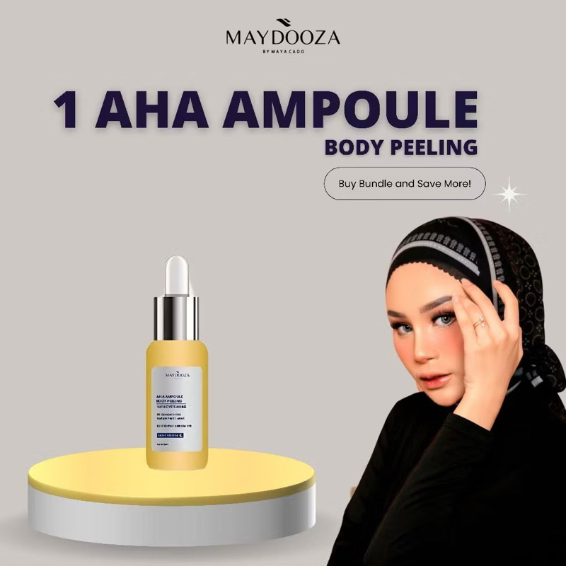 Jual Maydooza AHA Ampoule Body Peeling - Serum Kuning | Shopee Indonesia