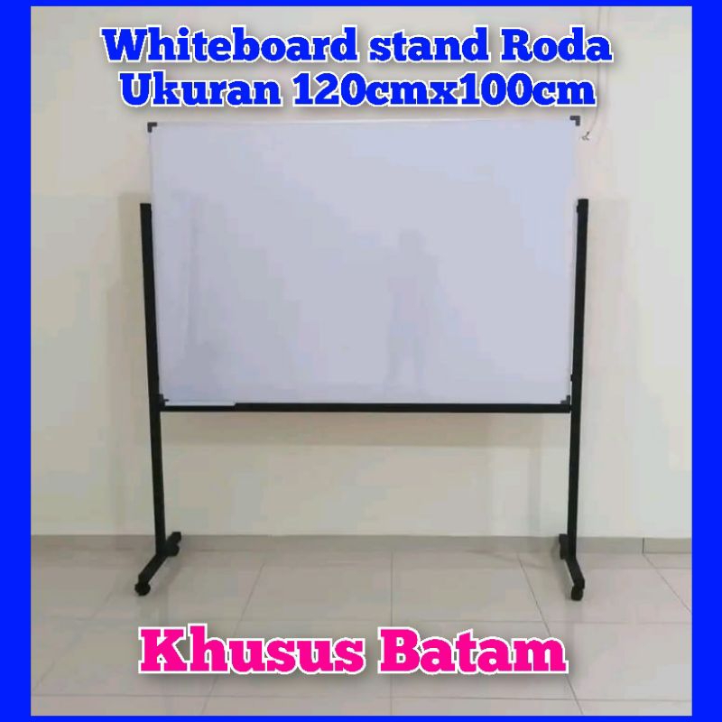 Jual WHITEBOARD STAND NON MAGNETIC (UK.120x100cm)Papan tulis berdiri ...