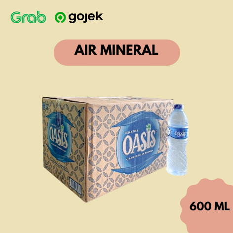 Jual Oasis Air Mineral Tanggung 600ml - 24 Botol (1 Dus) | Shopee Indonesia