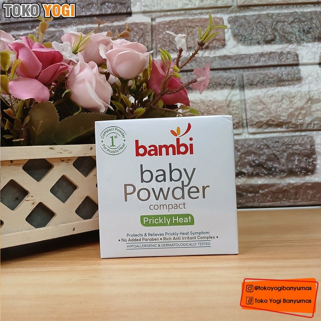 Jual BAMBI BABY POWDER COMPACT PRICKLY HEAT 40g || BEDAK BIANG KERINGAT ...
