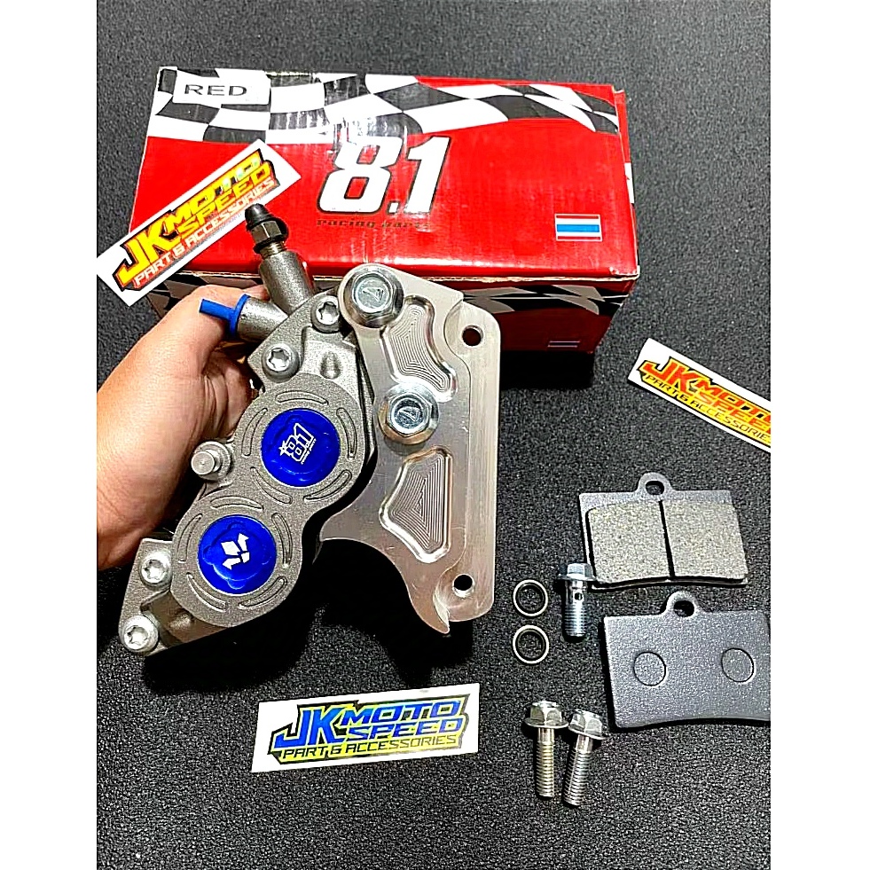 Jual Paket Kaliper 8.1 Bigpot 4 Piston + Breket Kaliper Sonic, GL Megapro, Tiger, CB 150R PNP ...