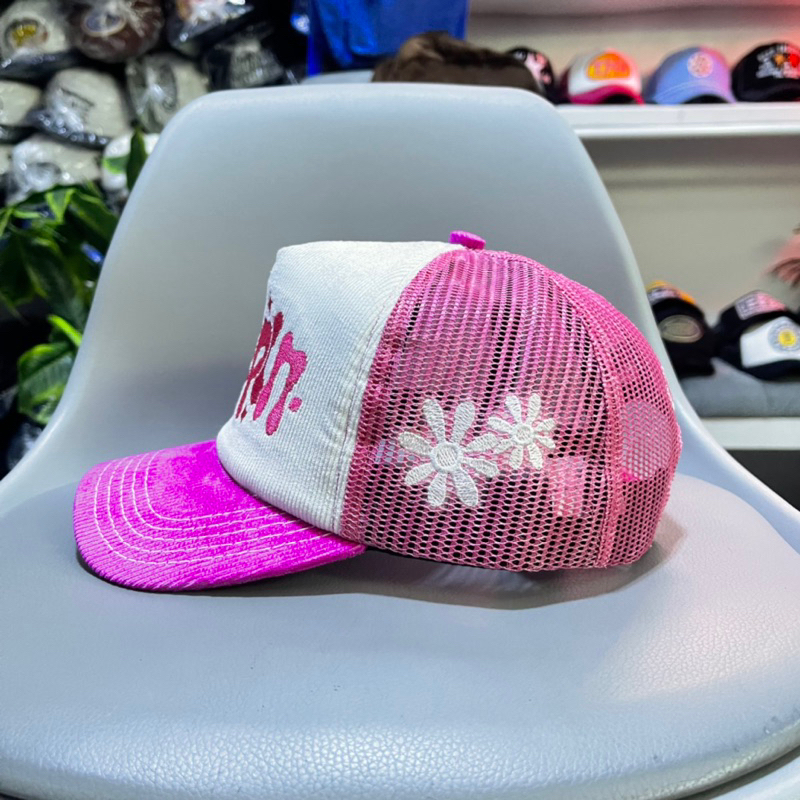 Jual Topi Jaring Corduroy Trucker Hat Pink Hinoto Thisplan | Shopee ...