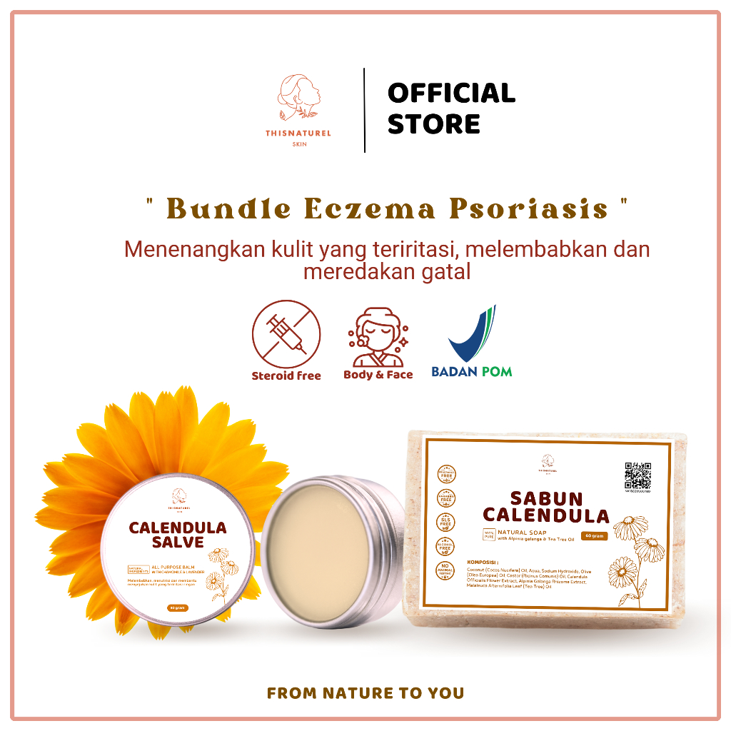 Jual Thisnaturel Bundle Eczema dan Psoriasis - All Purpose Balm Salep Calendula sabun Natural ...