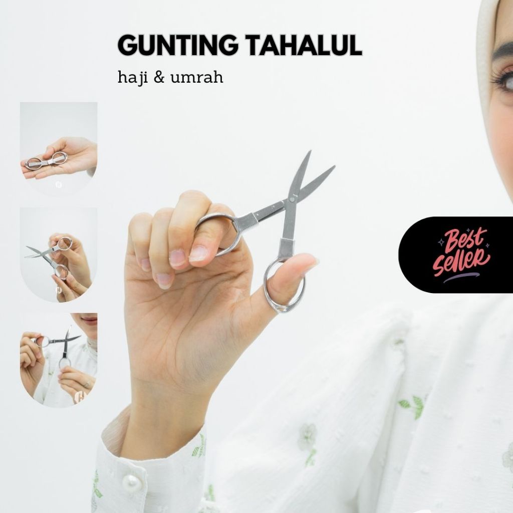 Jual Hiban Signature Gunting Kecil Stainless Lipat Portable ...