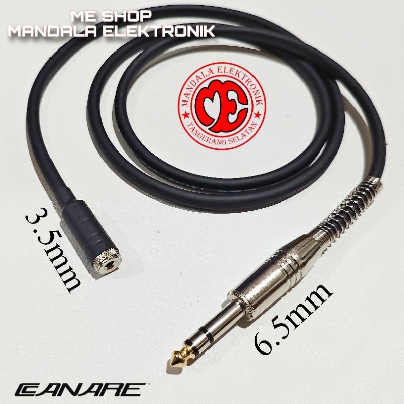 Jual Kabel extension jack akai stereo 6,5mm to Aux 3,5mm stereo female | Shopee Indonesia