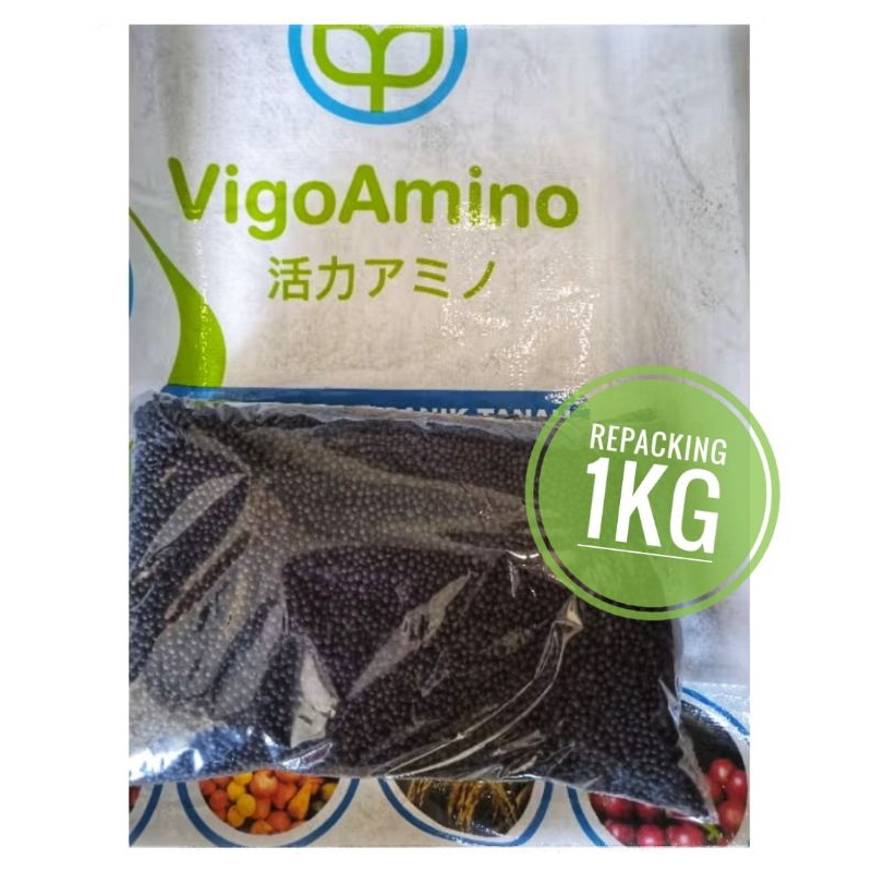 Jual Pupuk Premium Vigo Amino pupuk Nutrisi lengkap vitamin,asam humat,asam amino repacking 1kg ...