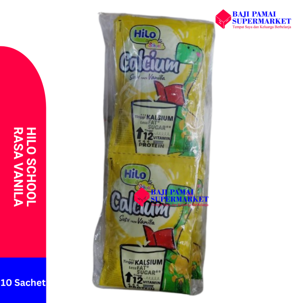 Jual Hilo School Calcium Susu Rasa Vanila 10 Sachet / Renceng | Shopee ...