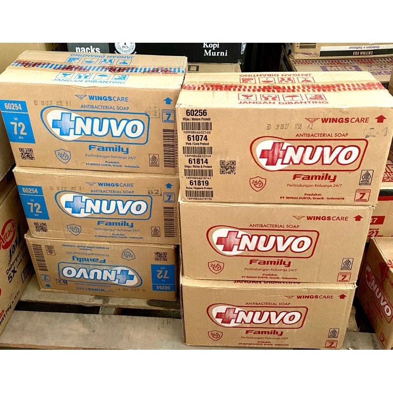 Jual SATU DUS SABUN NUVO FAMILY 70GR ISI 72PCS | Shopee Indonesia