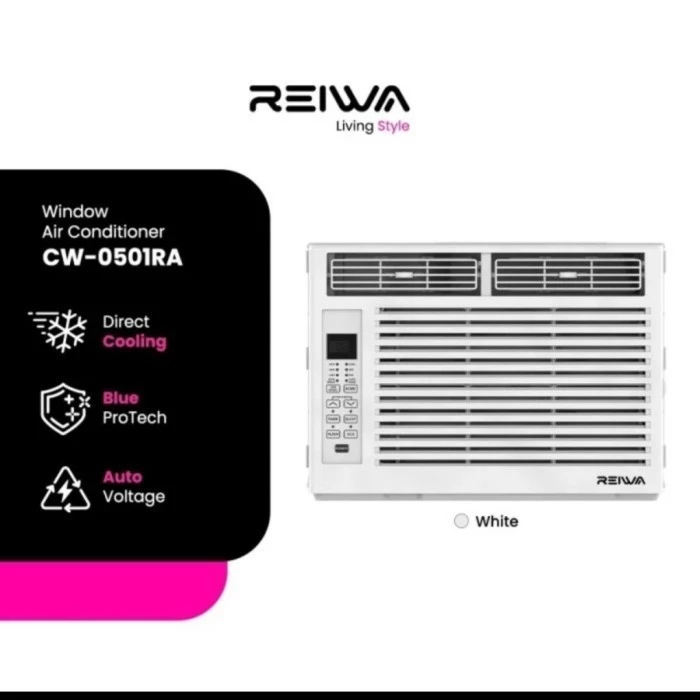 Jual REIWA AC PORTABLE WINDOW REIWA CW 0501 RA / CW0501RA 1/2 PK 0.5 PK ...