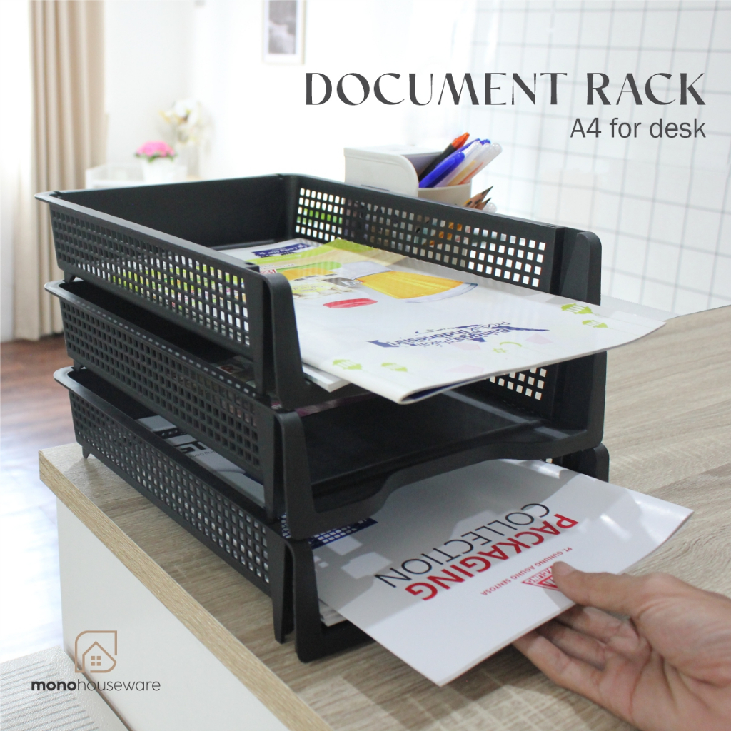 Jual [ MONO ] DOCUMENT RACK A4 FOR DESK/ RAK DOKUMEN A4/ RAK DOKUMEN ...
