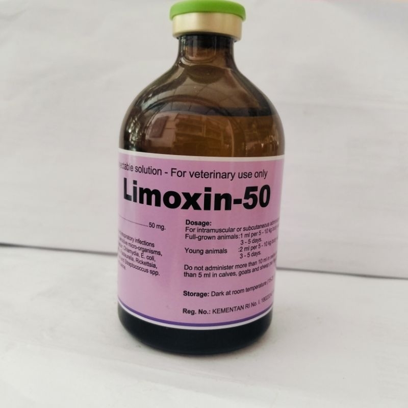 Jual LIMOXIN 50 isi 100 ml Antibiotik Hewan Spe ktrum Luas ...