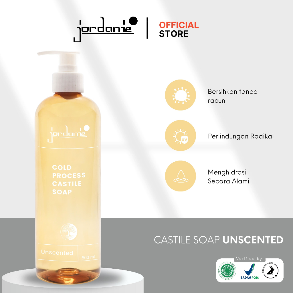 Jual Jordanie Castile Soap Unscented 500ml | Shopee Indonesia
