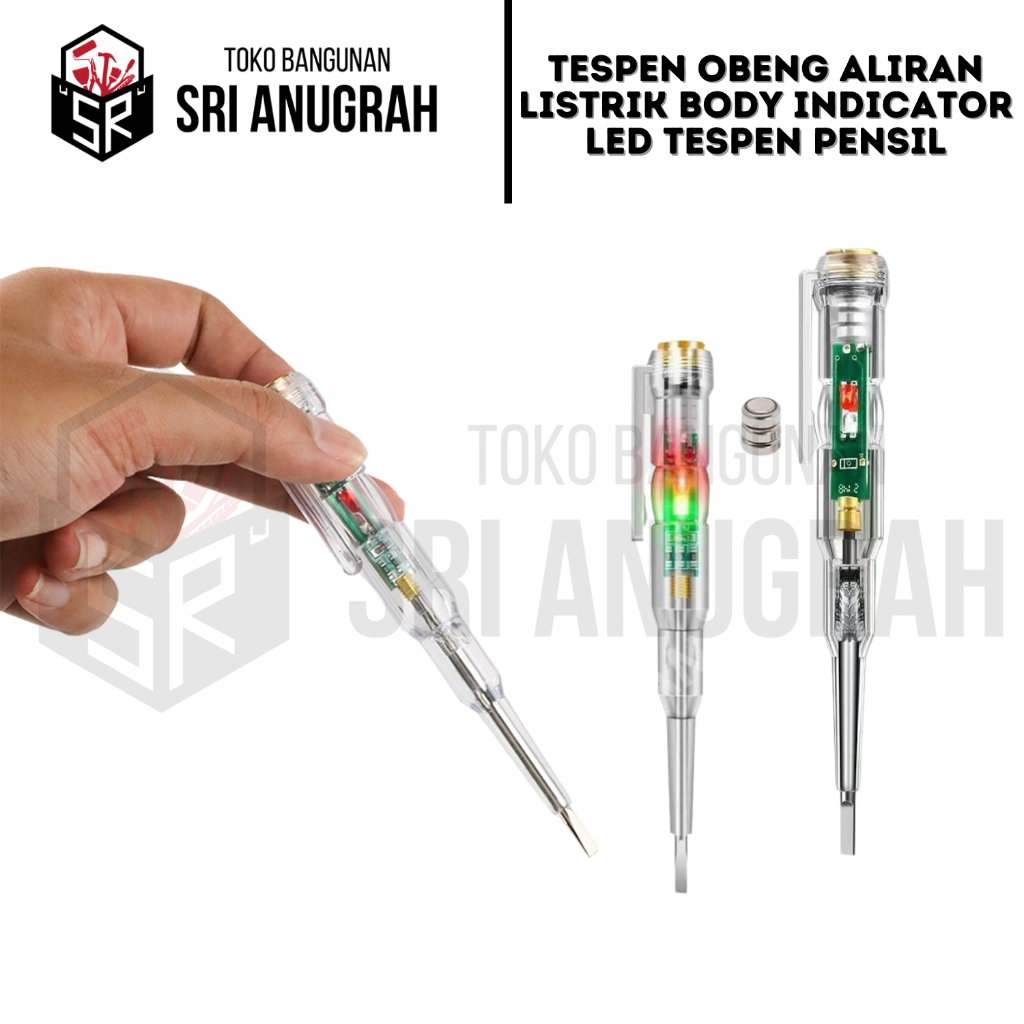 Jual Tespen Dua Led Obeng Aliran Listrik Body Indicator Led TesPen ...