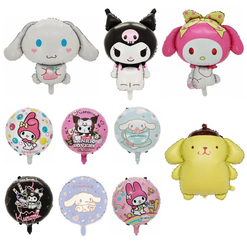 Jual Balon foil karakter sanrio kuromi cinamonroll melody 1 pcs ...