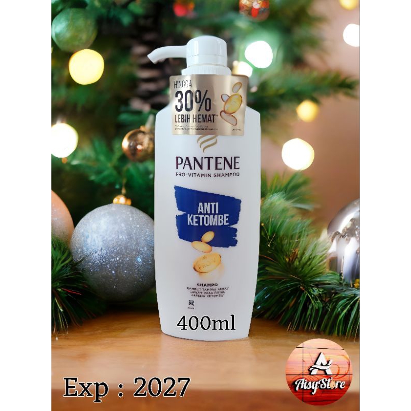 Jual Sampo Pantene Biru Shampoo Anti Dandruff Ketombe Botol 400ml ...