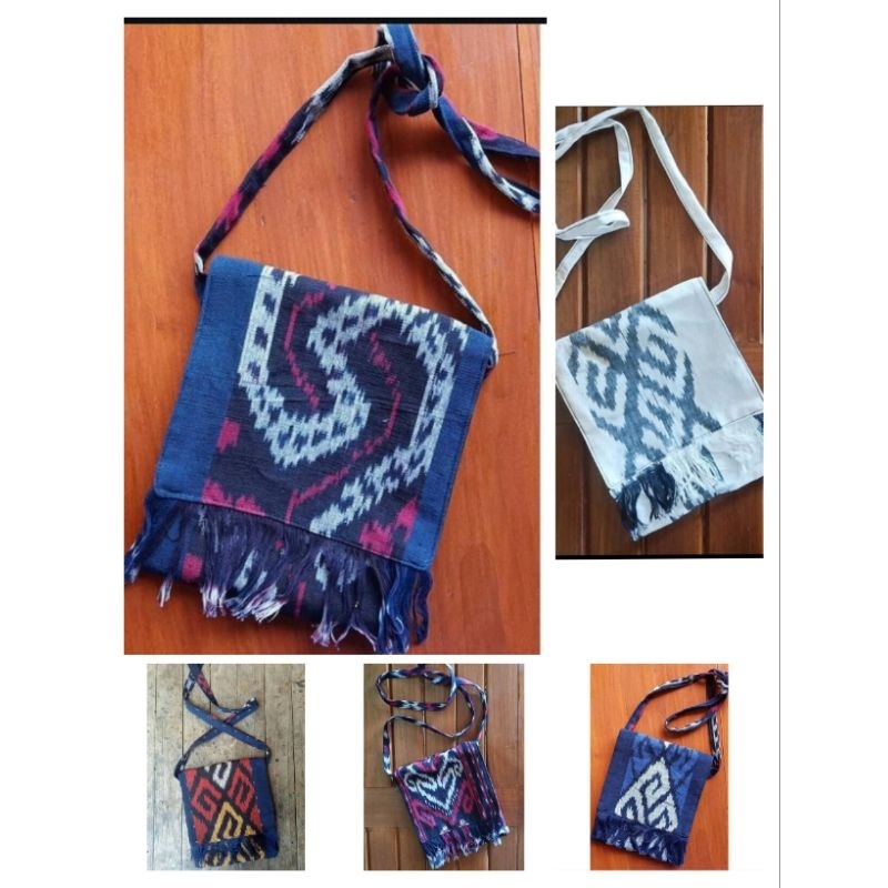 Jual Tas Tenun Lombok Tas Etnik Tas Tali dengan Penutup Motif Toraja ...