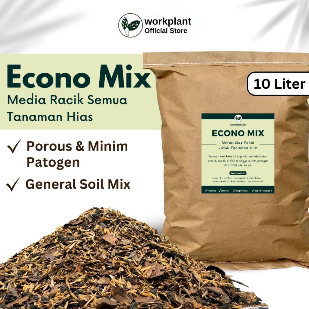 Jual Workplant - Econo Mix 10L Media Tanam Fermentasi Siap Pakai Untuk ...