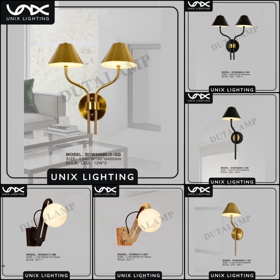 Jual Unix Lighting - Lampu Dinding Model Minimalis Estetik Vintage ...