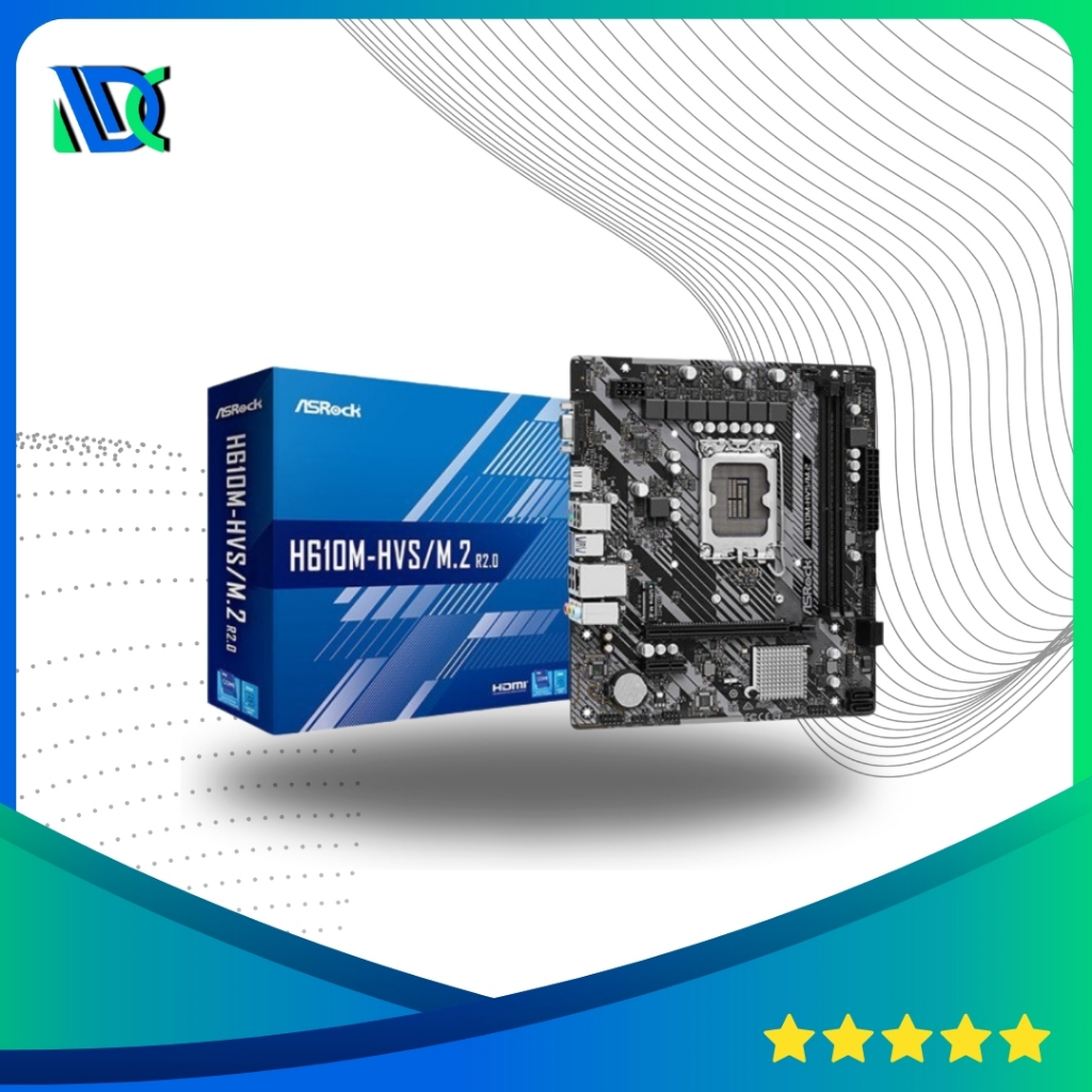 Jual Mobo / Motherboard ASROCK H610M-HVS/M.2 R2.0 DDR4 (Intel LGA 1700 ...