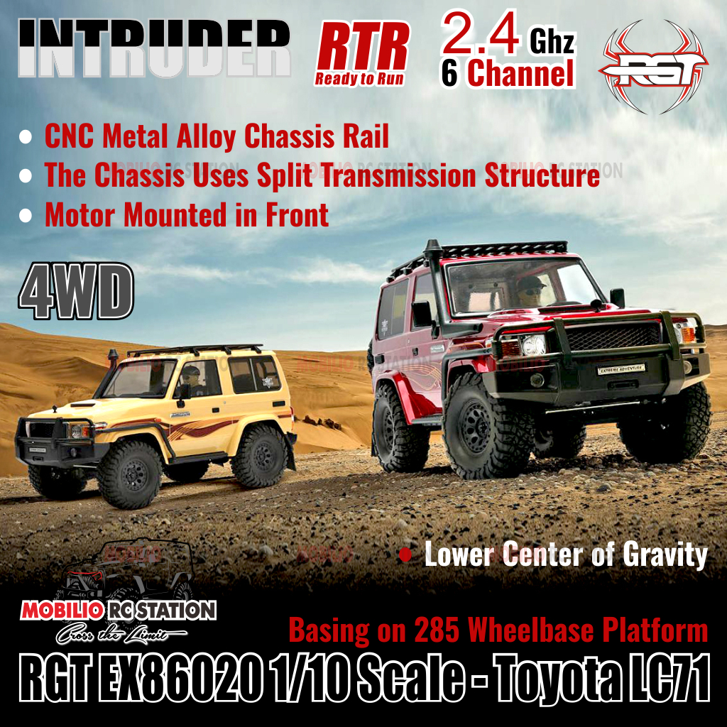 Jual RGT EX86020 Intruder Toyota LC71 RTR 1/10 Scale 2.4GHz 4WD RC Rock Crawler Adventure 86020 ...