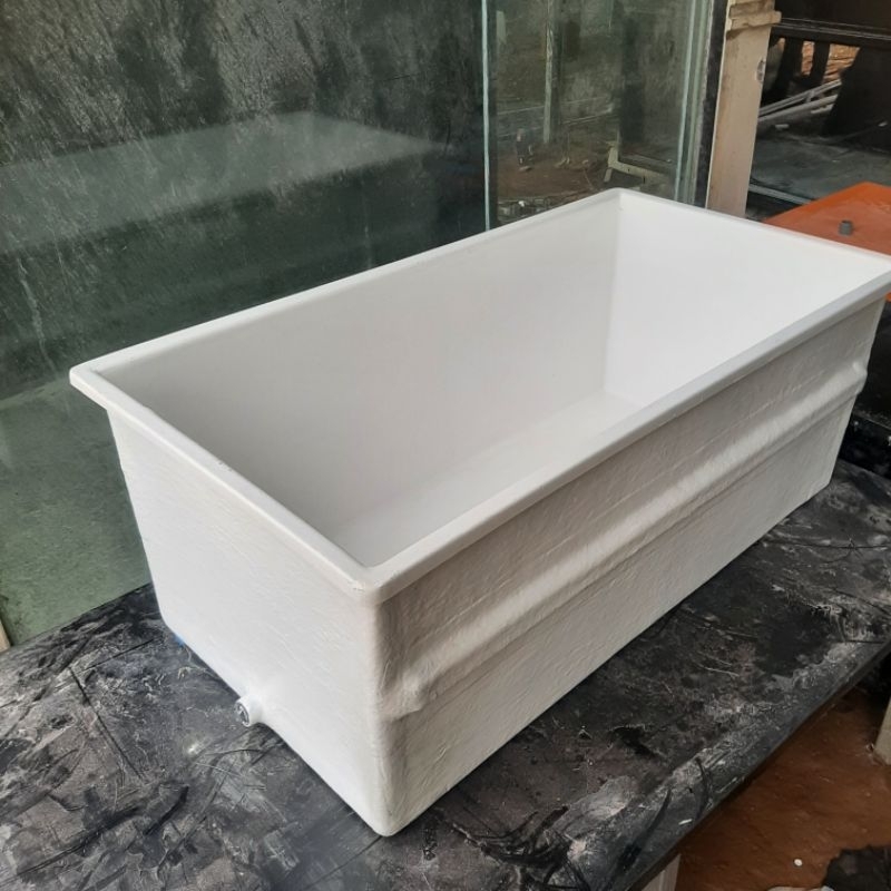 Jual bak kolam ikan hias ukuran 80*40*40 cm Fiberglass | Shopee Indonesia