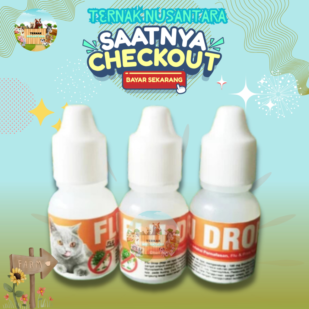 Jual FLU DROP - Obat Flu Kucing Pilek Ngorok Infeksi Pernafasan Kucing ...