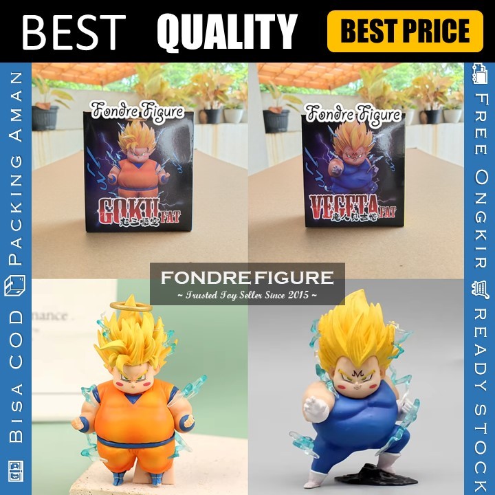 Jual PVC SON GOKU FAT VEGETA FAT SUPER SAIYAN DRAGON BALL Z SONGOKU ...