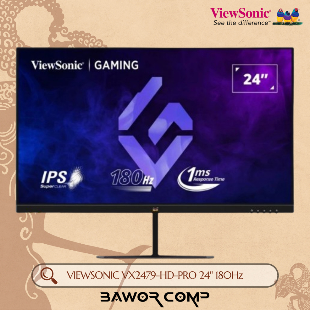 Jual Viewsonic VX2479 HD PRO 24" 180Hz 1ms IPS FHD HDMI DP | LED ...