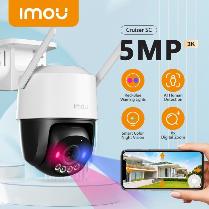 Jual IMOU Cruiser SE+ / SE / SC 5MP Outdoor Wi-Fi Camera Color Night ...