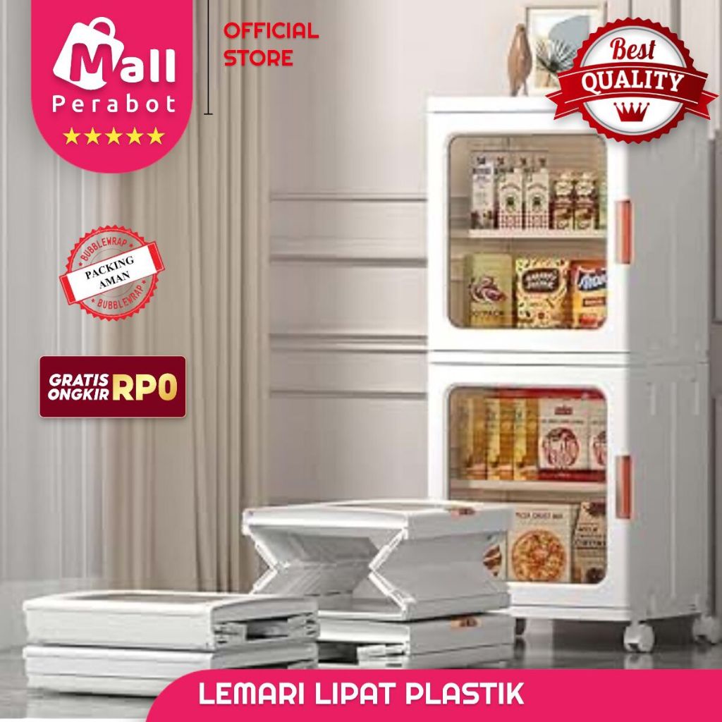 Jual Mall Perabot | Lemari Pakaian Lipat Pintu Transparan | Box Buku ...