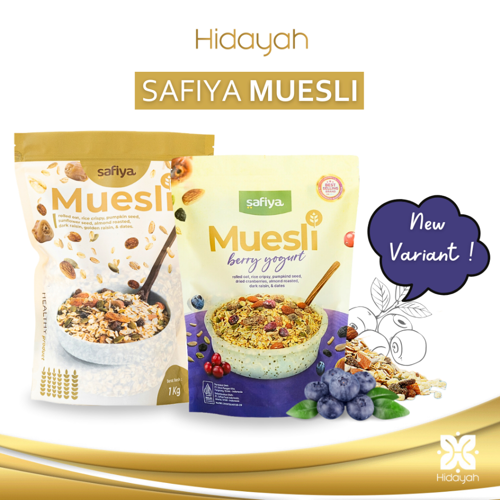 Jual Muesli 1 Kg Safiya With Almond | Muesli Safiya Sereal Diet Sarapan ...