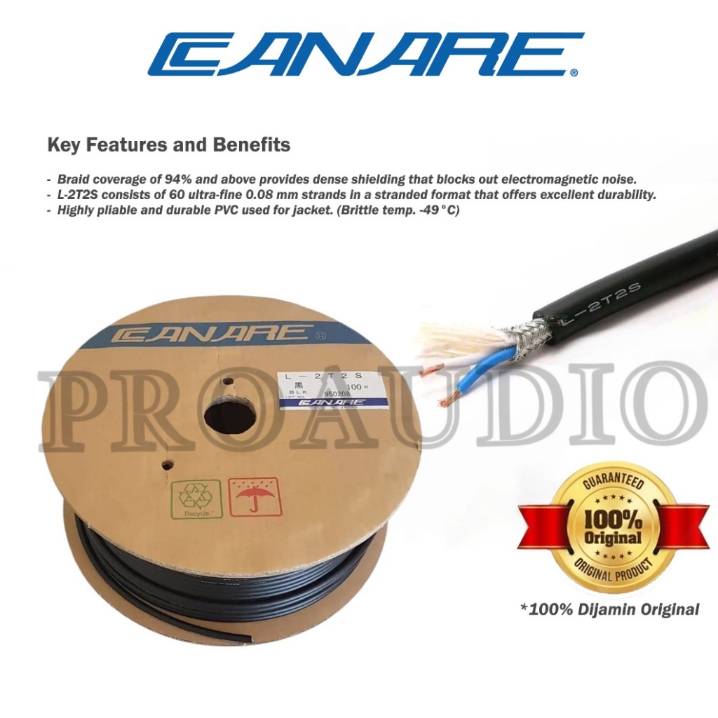 Jual Canare Original | Kabel Canare Original Made In Japan L-2t2s / L ...