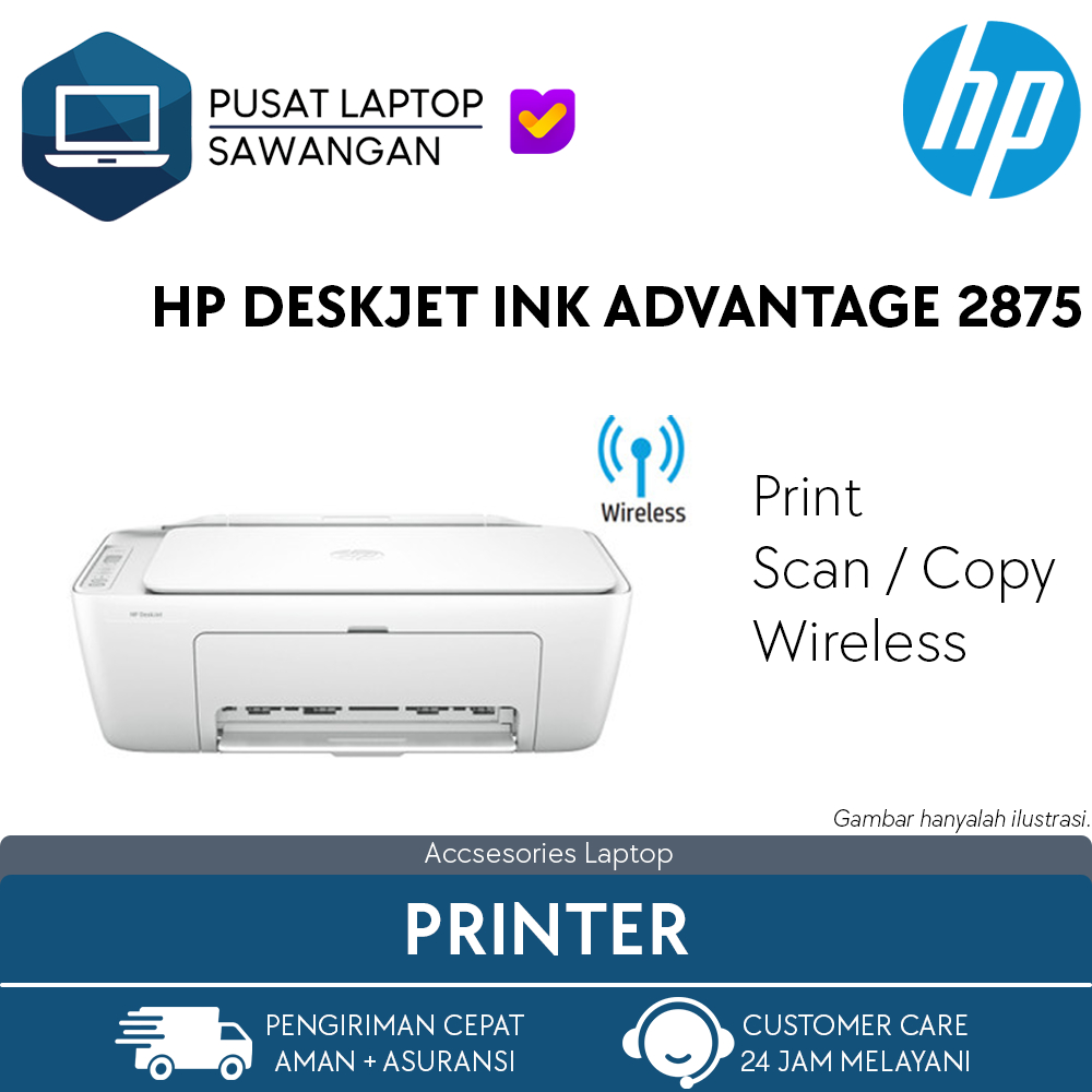 Jual Printer HP DESKJET INK ADVANTAGE 2875 All In One Wireless Printer - Garansi 1 Tahun ...