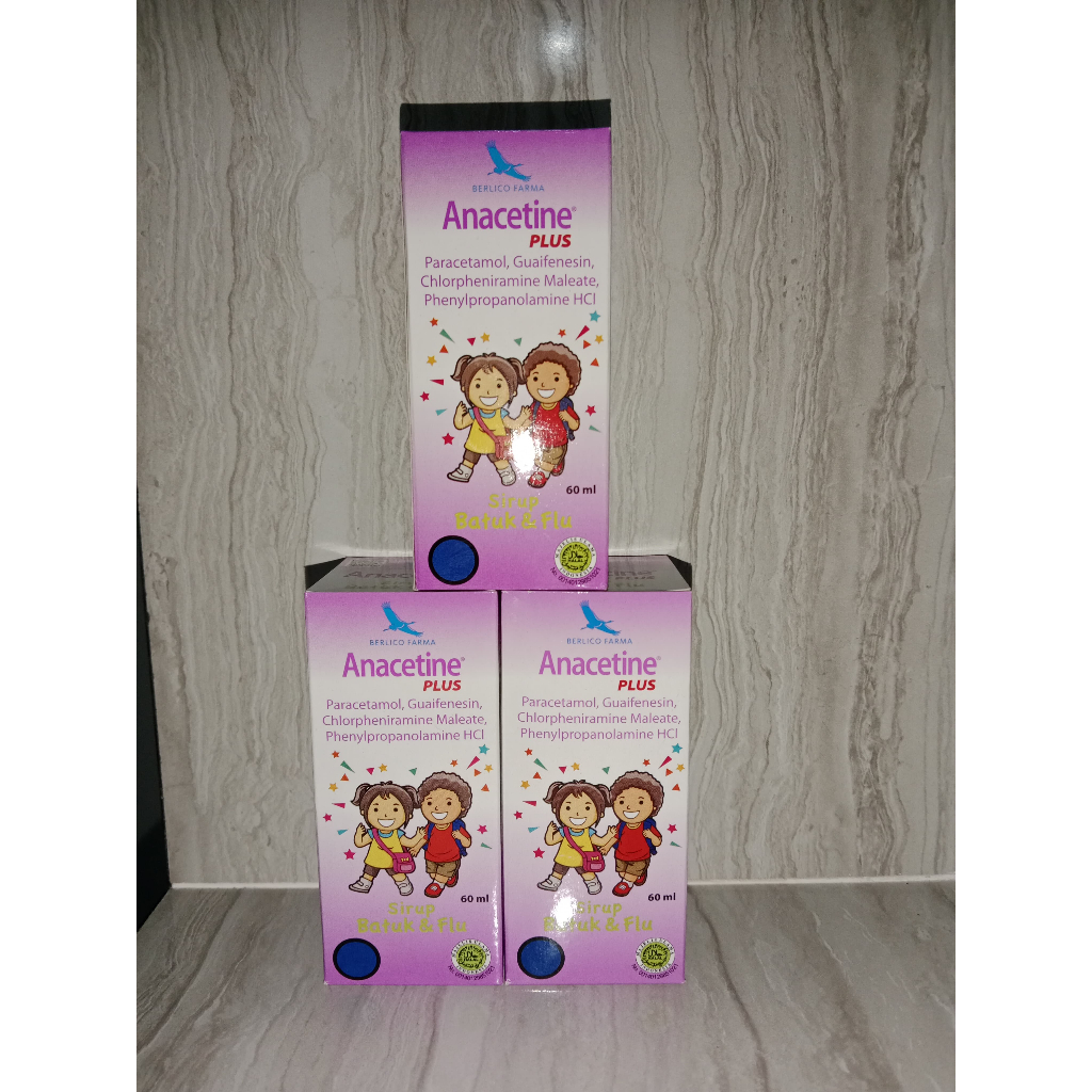 Jual ANACETIN PLUS SIRUP 60 ML harga perbotol | Shopee Indonesia