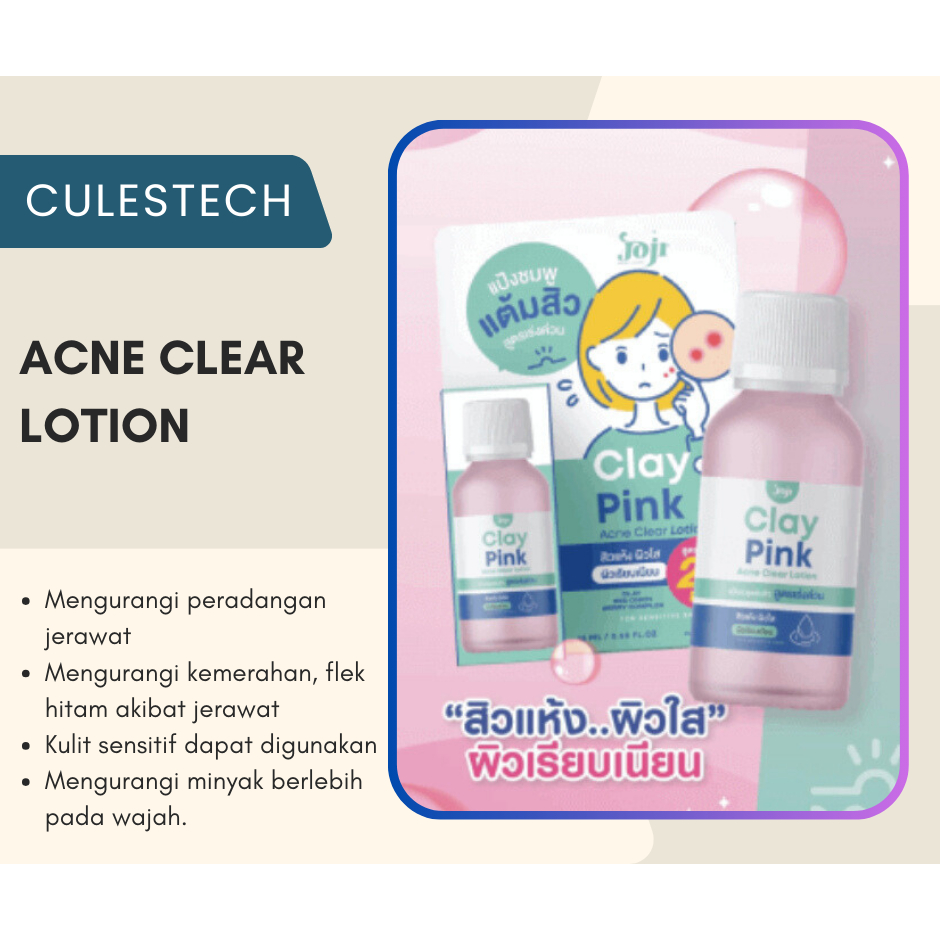 Jual JOJI Secret Young Clay Pink Acne Clear Lotion 15ml Original | Shopee Indonesia