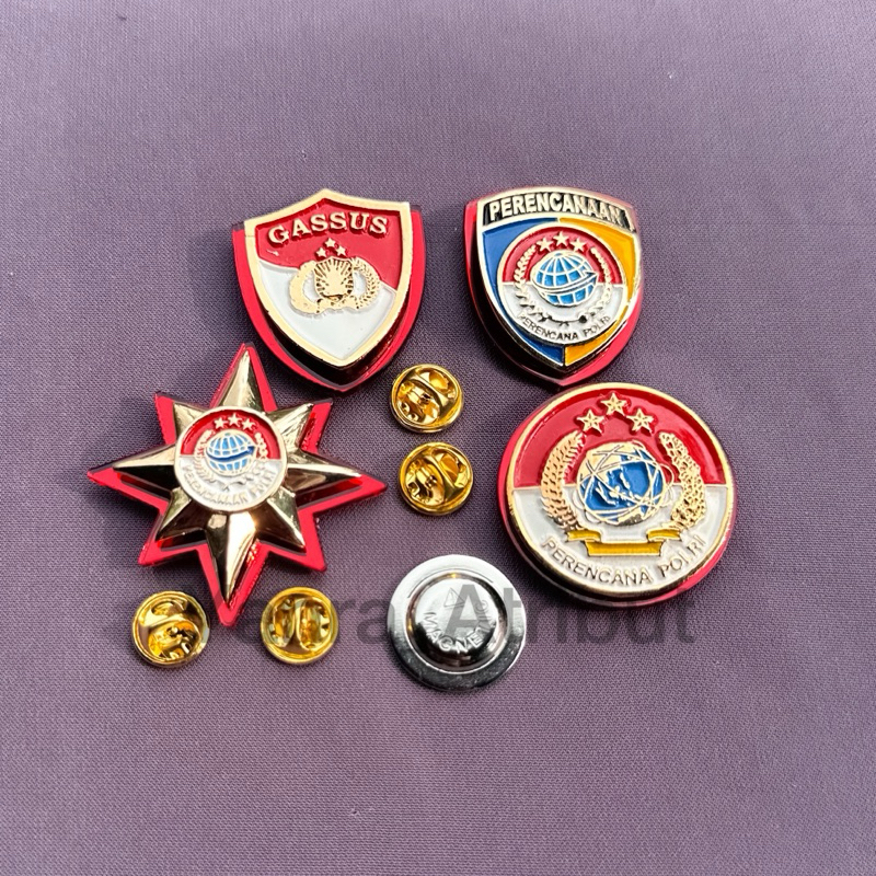 Jual Pin Perencanaan Polri Roda Perencana Premium Realpict | Shopee ...